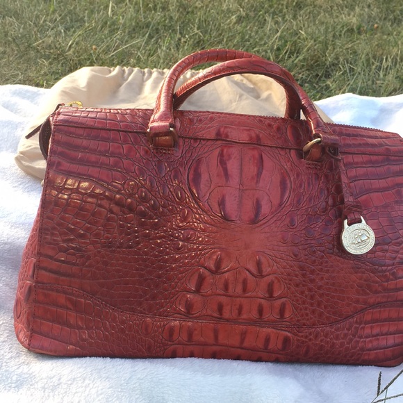 Brahmin | Other | Brahmin Red Handbag | Poshmark